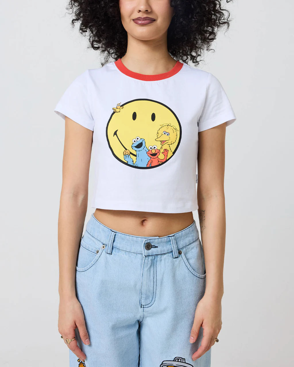 Sesame Street The Happiness Team Baby Tee – Smiley