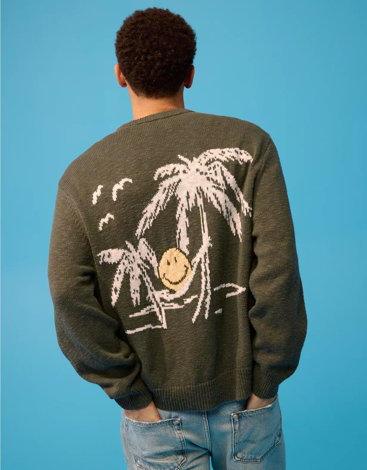 AE | Smiley® Graphic Sweater