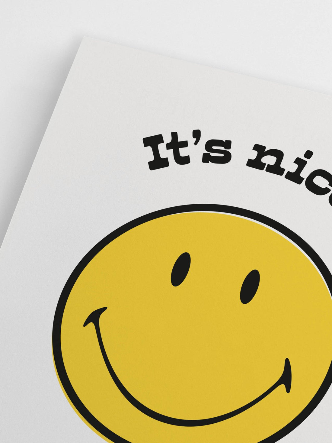 Smiley® Lines Poster in Blue – Hand-Drawn Positivity Art