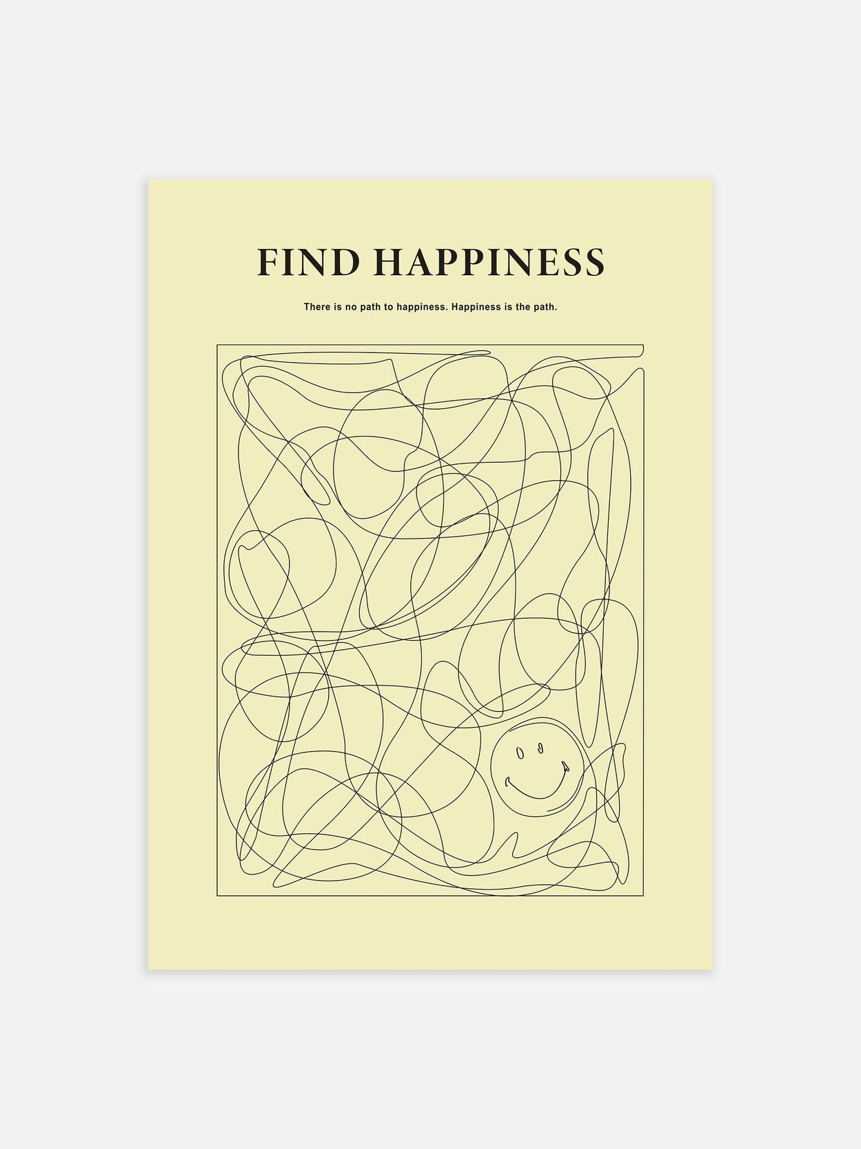 Smiley Find Happiness Poster