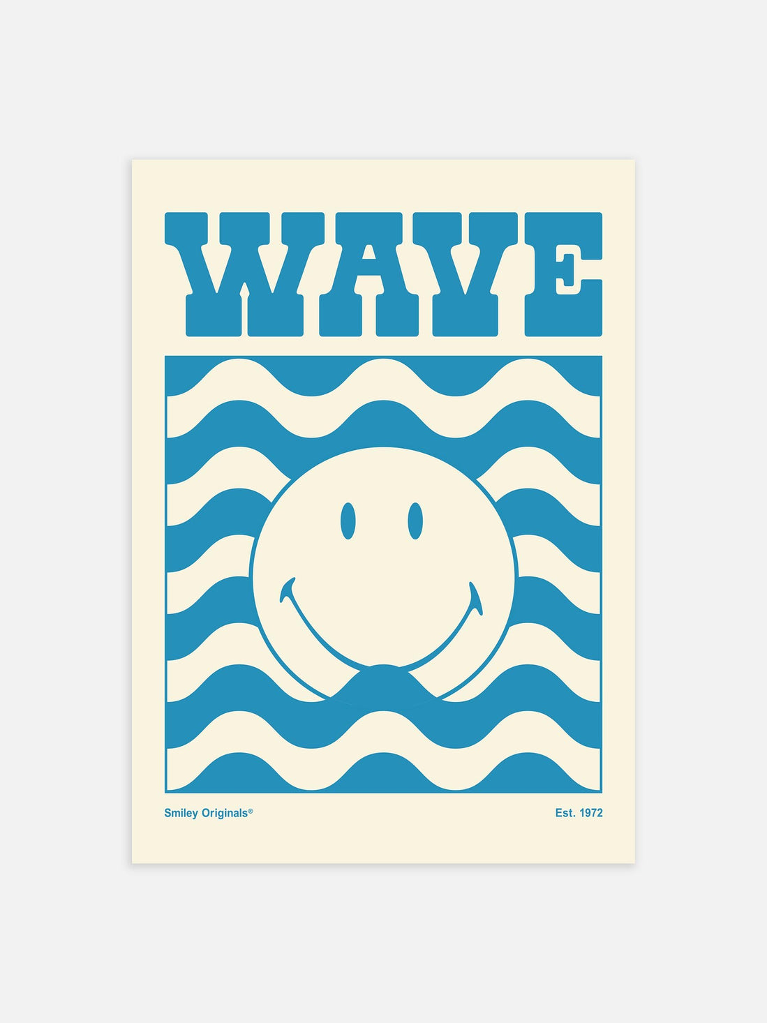 Smiley Wave Poster