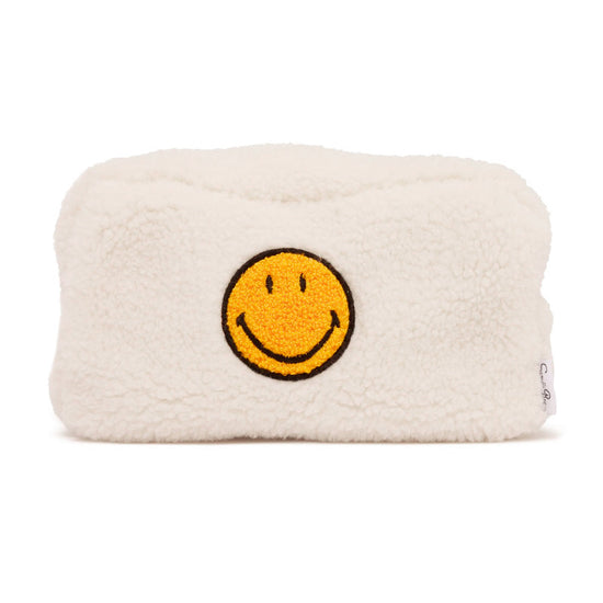 Smiley® Cozy Packed Bag – Soft Sherpa Vibes with Positivity